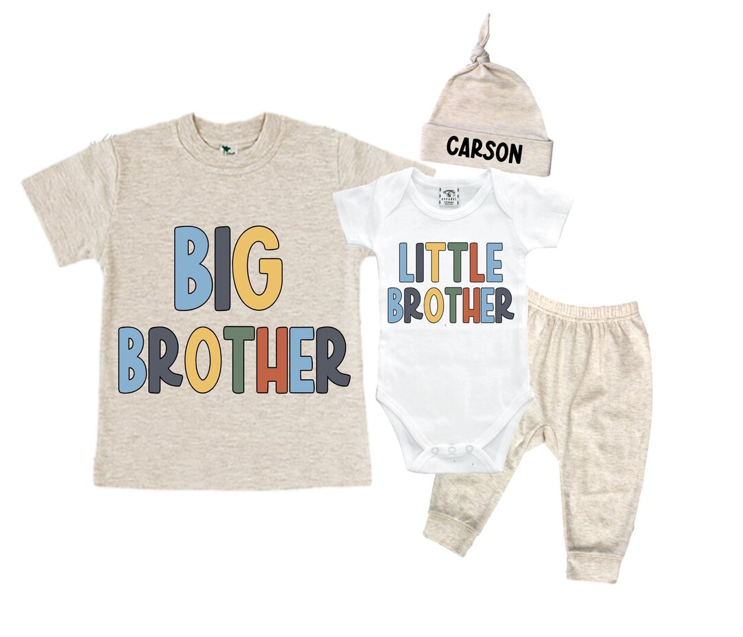 Big Brother/little Brother Matching Sibling Set. Baby Shower Gift. Take ...