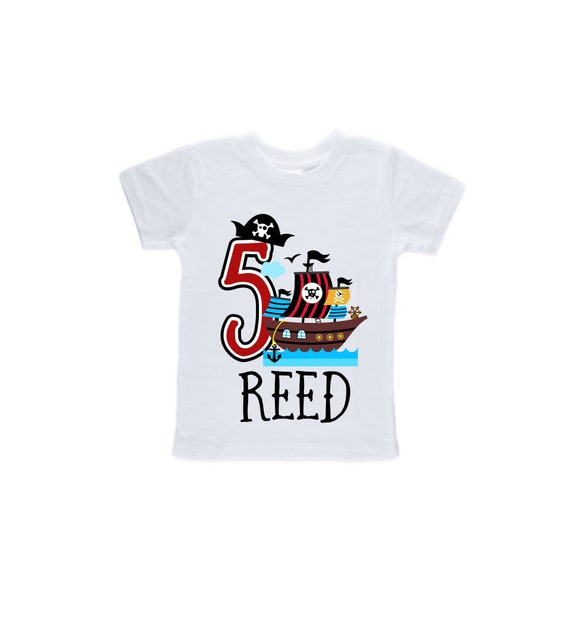 Personalized Pirate Ship FIVE Pirate Ship Theme Birthday | Etsy
