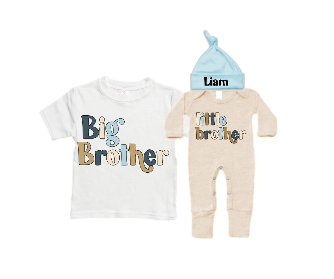 Big Brother/little Brother Matching Sibling Set. Baby Shower Gift. Take ...