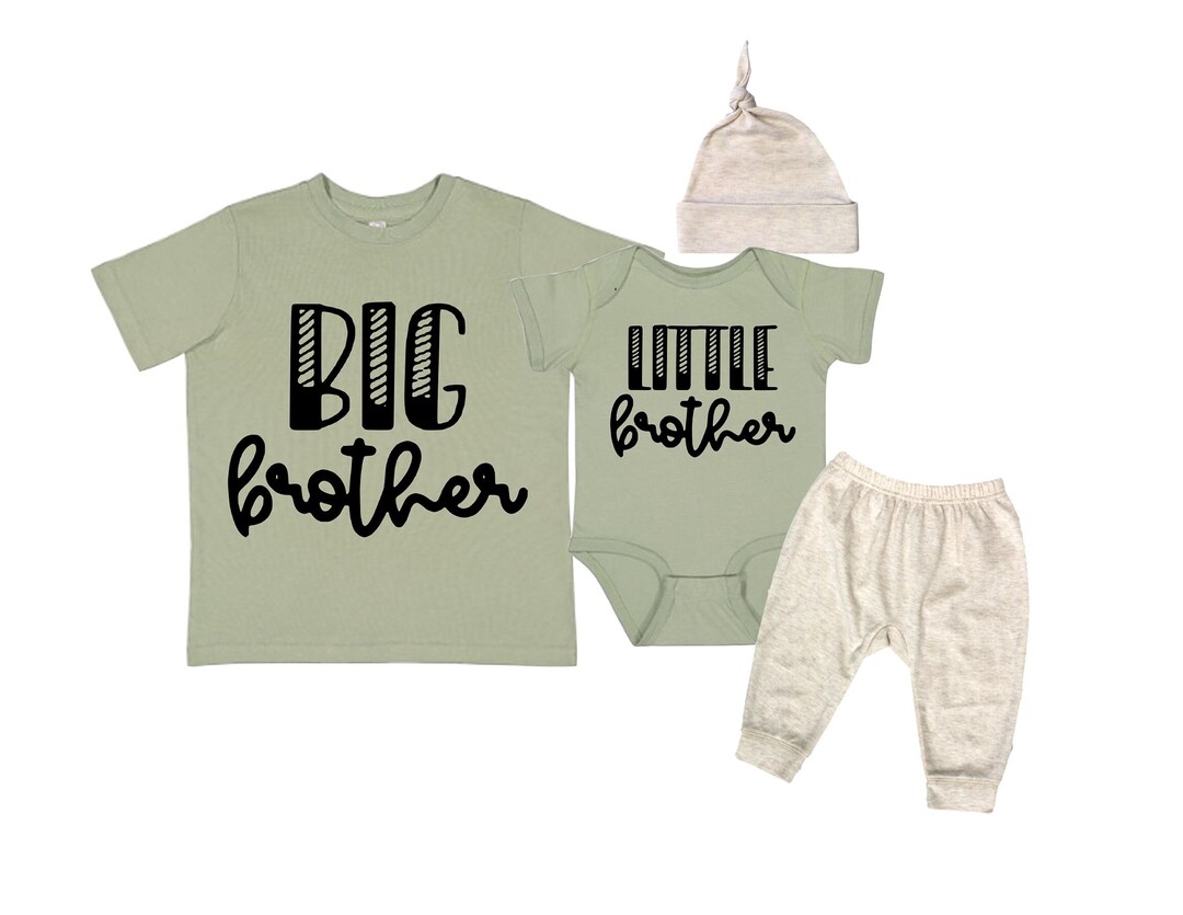 Big Brother/little Brother Matching Sibling Set. Baby Shower Gift. Take ...