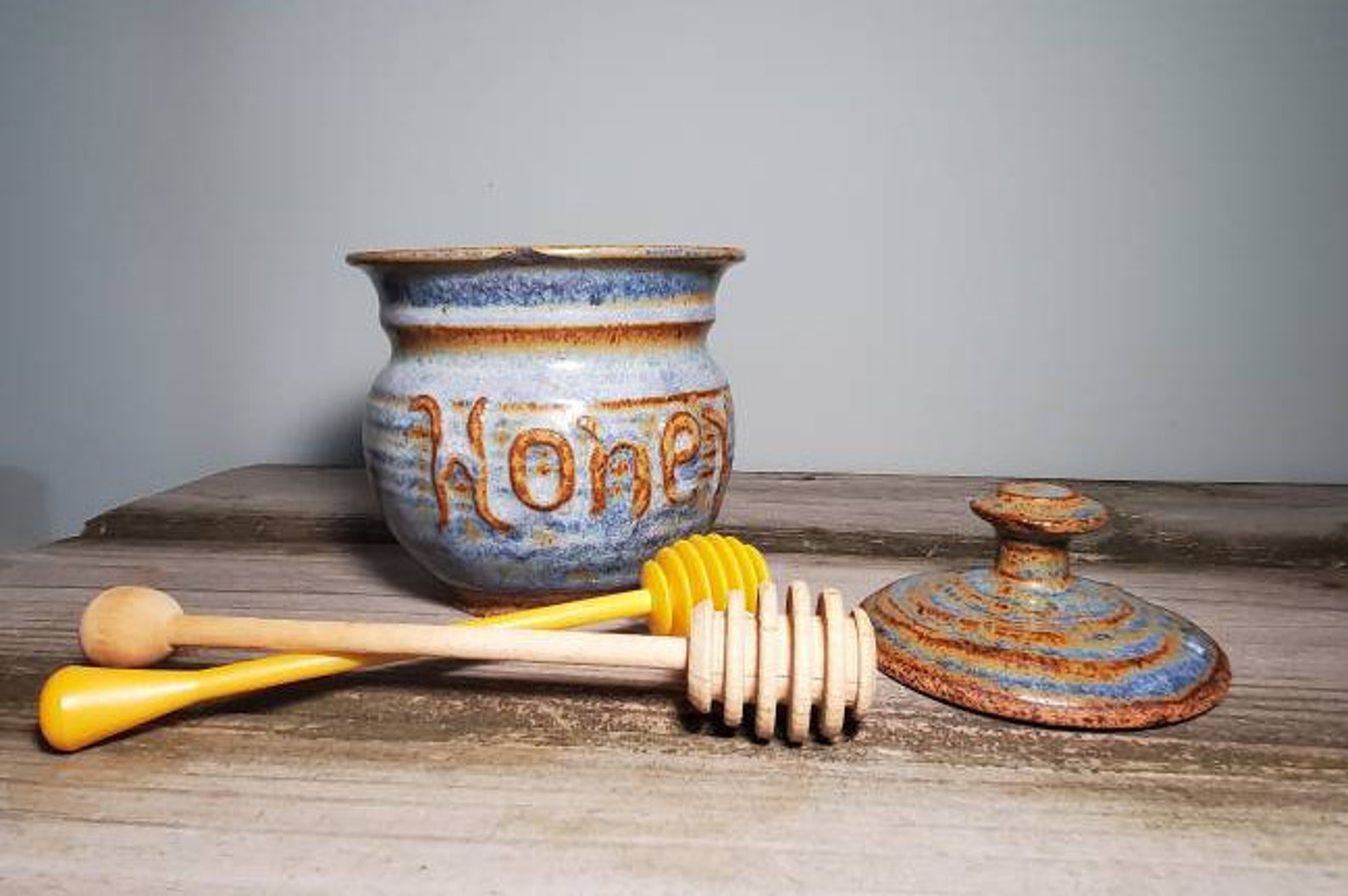 Ceramic Honey Jar, Vintage Honey Jar, Ceramic Honey Pot, Gift for Her ...