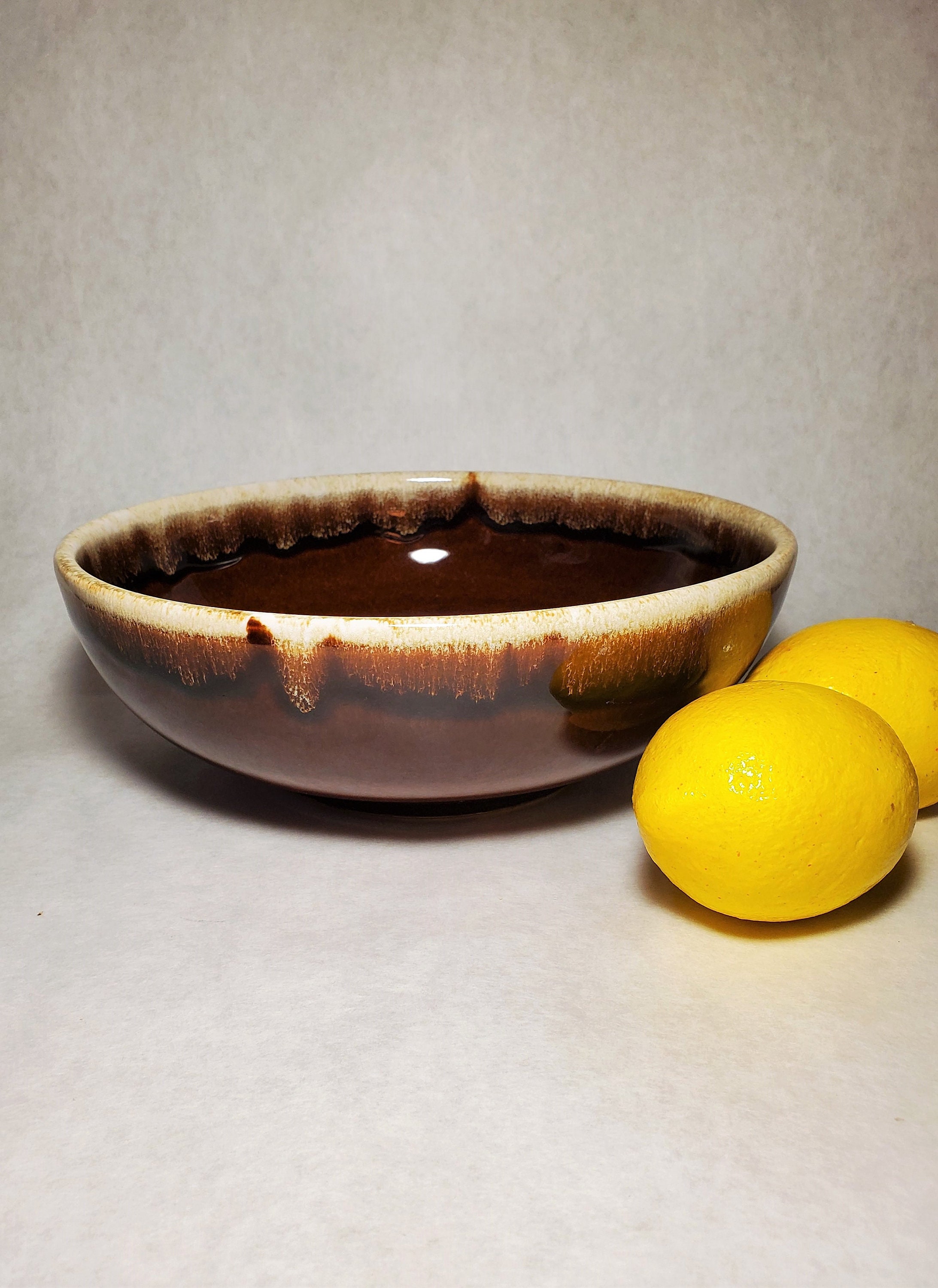 Mccoy Hull Brown Drip Dishes, Bowls, Coffee Mug, Oval Baking Dish ...