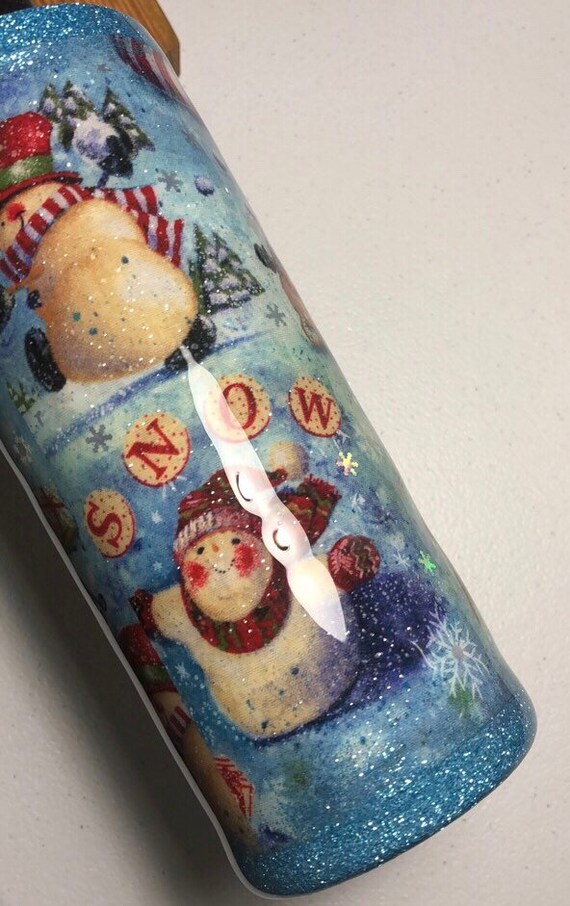 Christmas Snowman Snow Angel Snow Flakes Fabric Glitter | Etsy