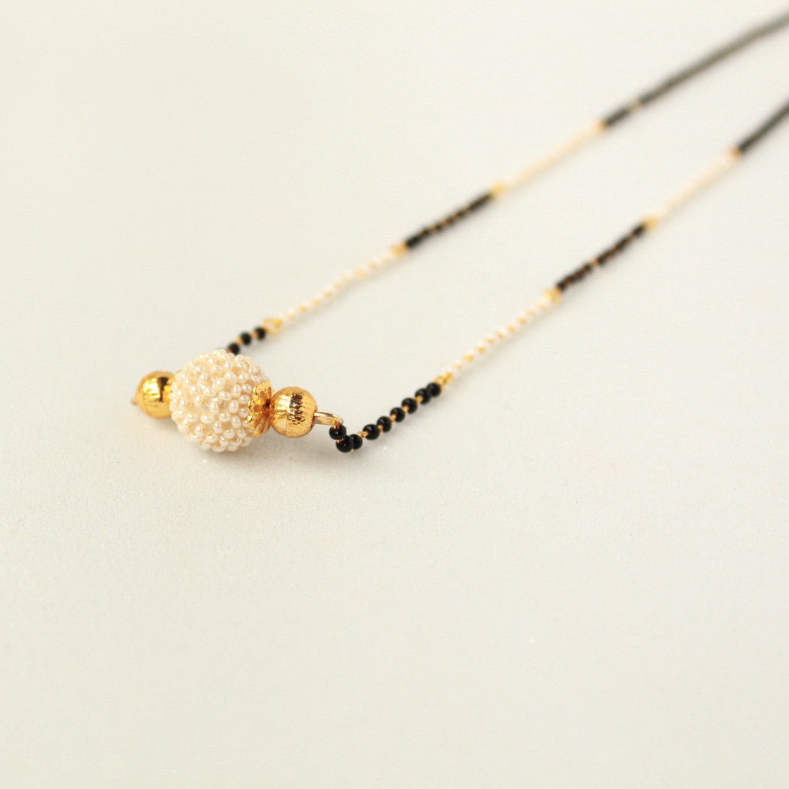 Pearl Short Pearl Mangalsutra, Mangalsutra, Unique Design Mangalsutra ...