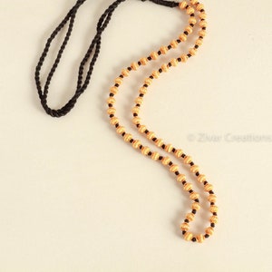 Black Thread Single Line Jomale, Ethnic, Handcrafted Necklace, Coorg ...