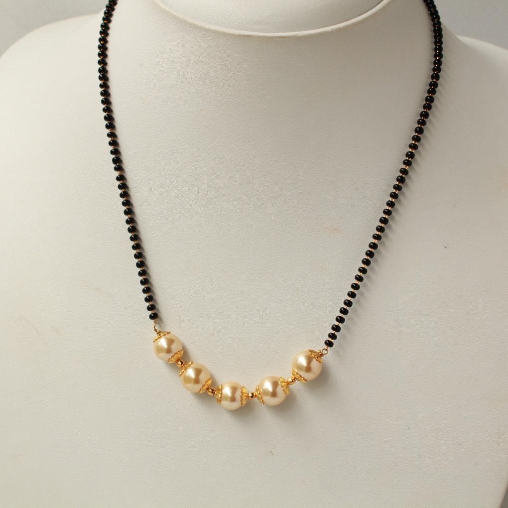 Handcrafted Pearl Mangalsutra Indian Jewellery Mangalsutra - Etsy
