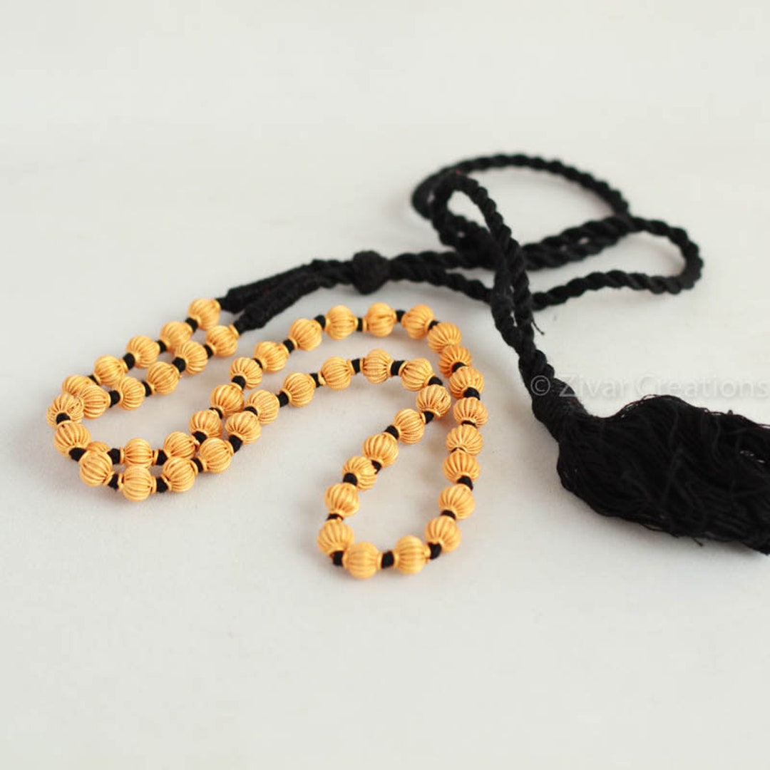 Black Thread Single Line Jomale, Ethnic, Handcrafted Necklace, Coorg ...