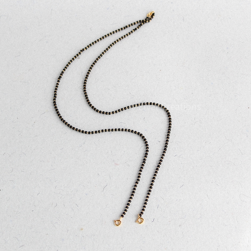Black Beads Mangalasutra - Etsy