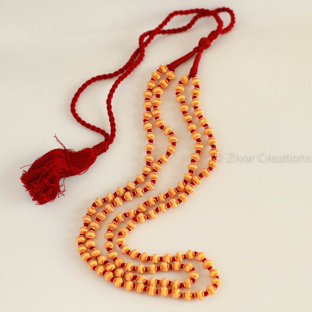 Buy Jomale Necklace maroon Thread Jomale Coorg Jewellery Online in ...