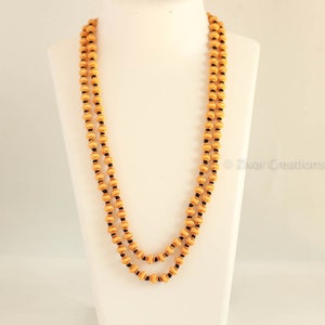 Jomale Coorg Wedding Necklace: Black Thread South Indian Necklace - Etsy