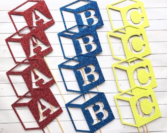 Abc Blocks Party - Etsy