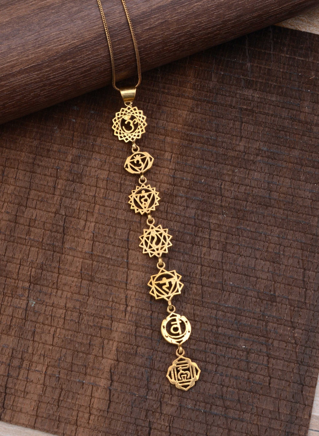 Brass 7 Chakras Pendant, Handmade Pendant,brass Pendant,chakras Pendant ...