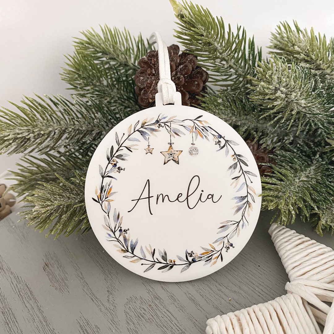 Personalised NOIR Range Christmas Ornaments | MIX and Match | Christmas ...