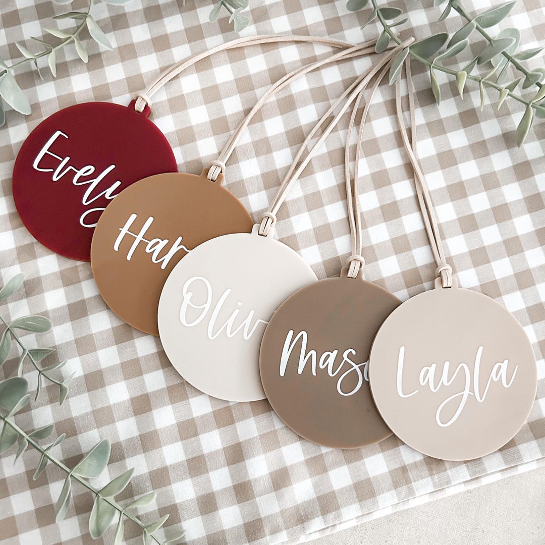 Personalised BOHO Range Christmas Ornaments | MIX and Match | Christmas ...