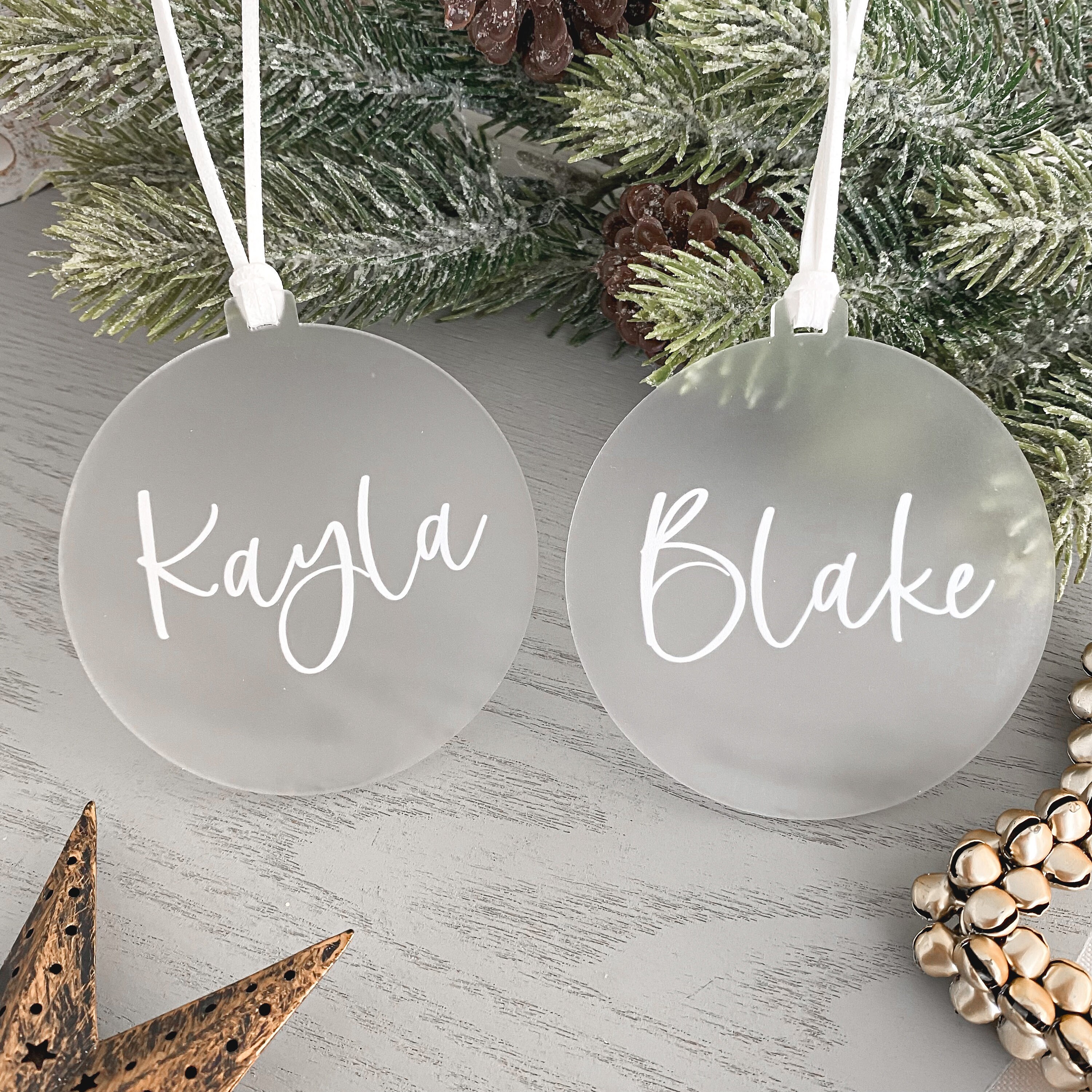 Personalised NAME Xmas Ornaments | MIX and Match | Christmas Decoration ...