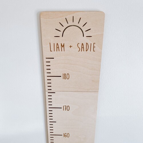 Kids Wooden GROWTH Chart Family Height Measurement Chart | Etsy Australia