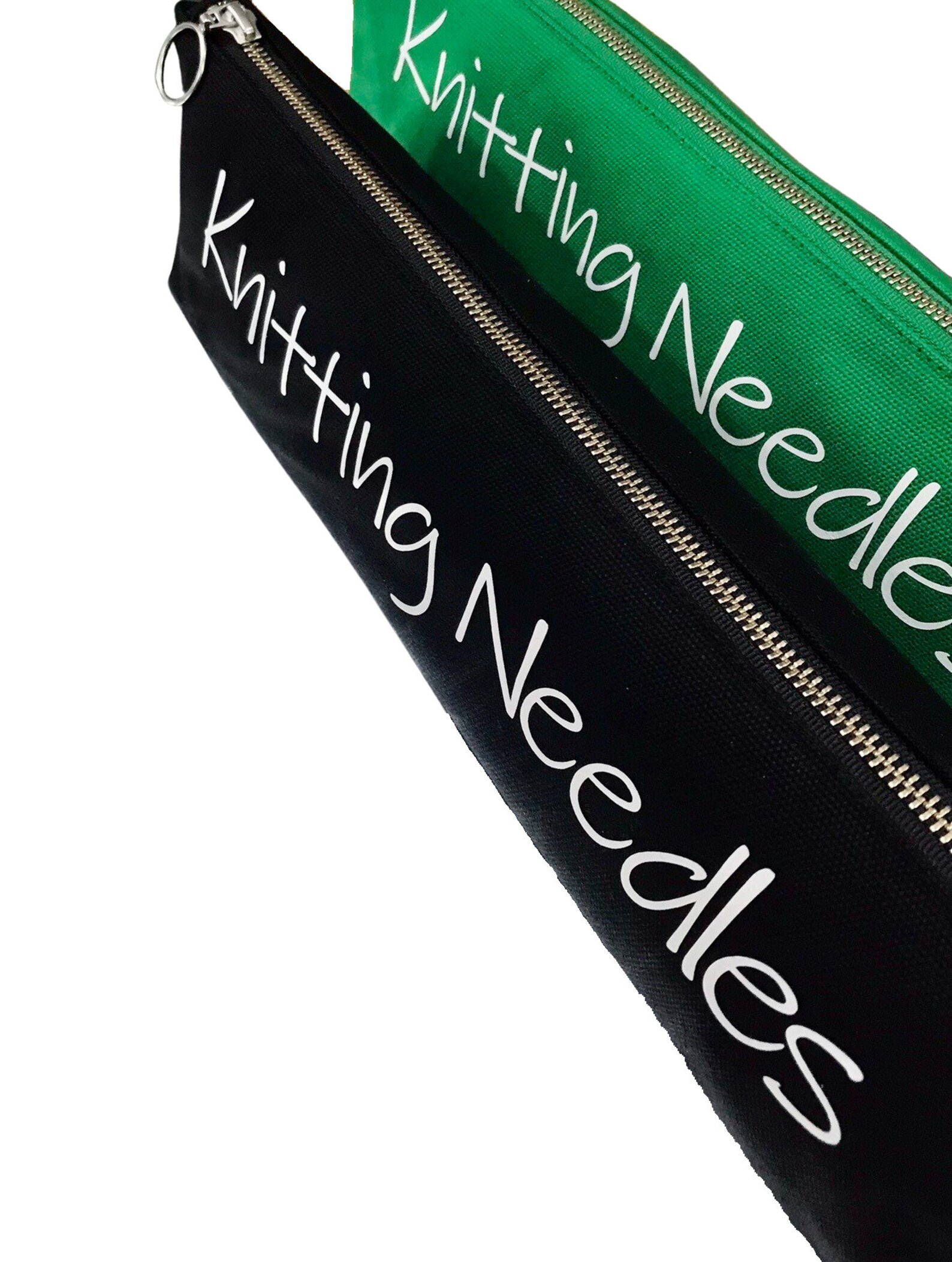 Knitting Needle Storage Zipper Pouch Made From Heavy Cotton - Etsy