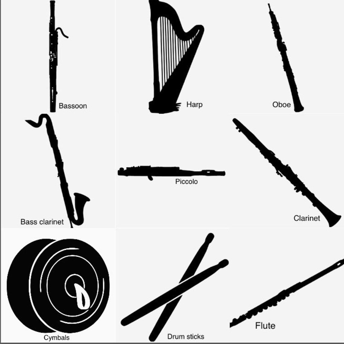 Instrument Decals - Etsy