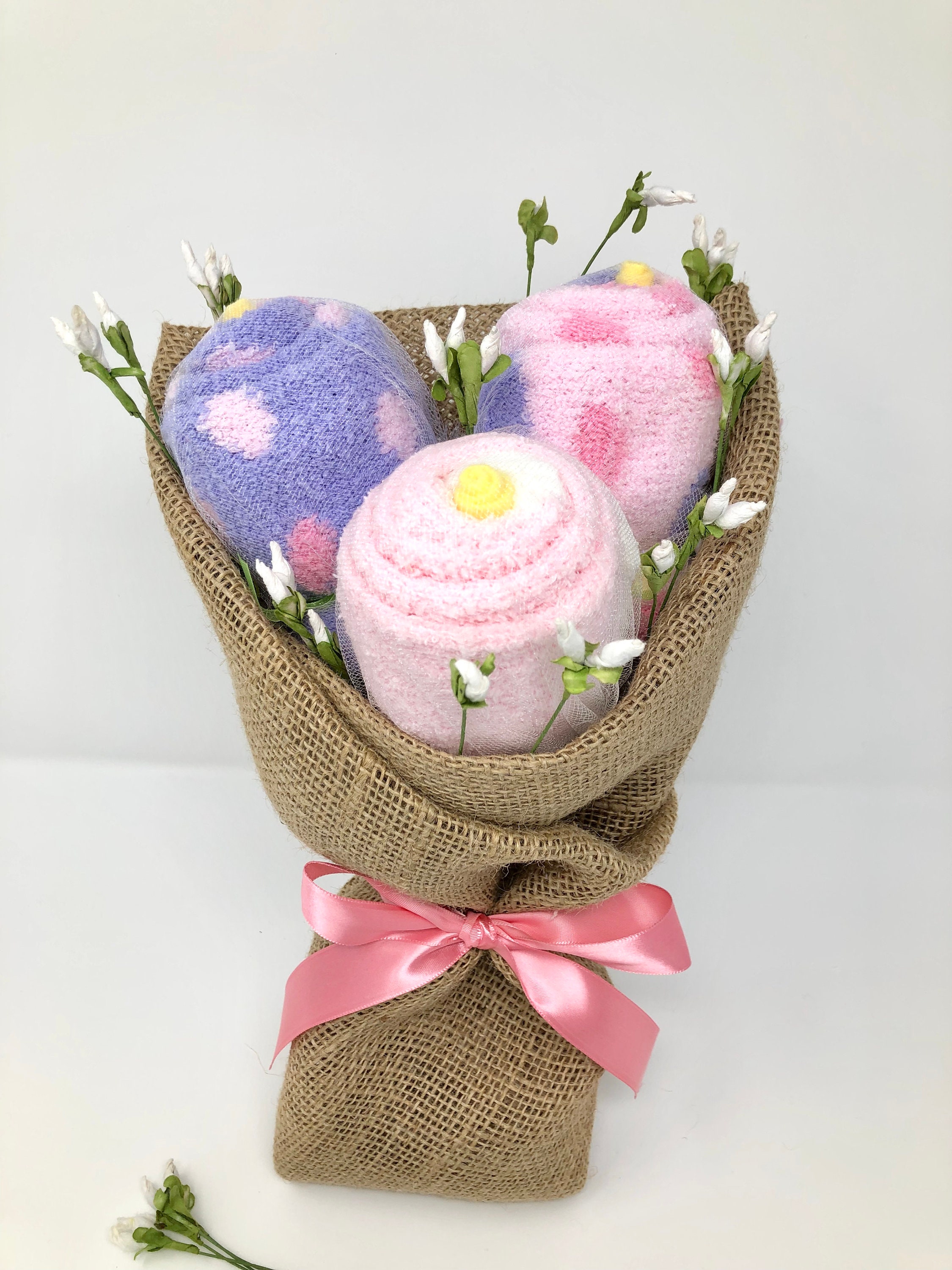 Fuzzy Sock Flowers, Get Well Gift, Bouquet of Flowers, Birthday Gifts ...