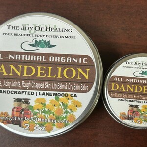 All-natural Organic Dandelion Herbal Salve - Handmade - Etsy