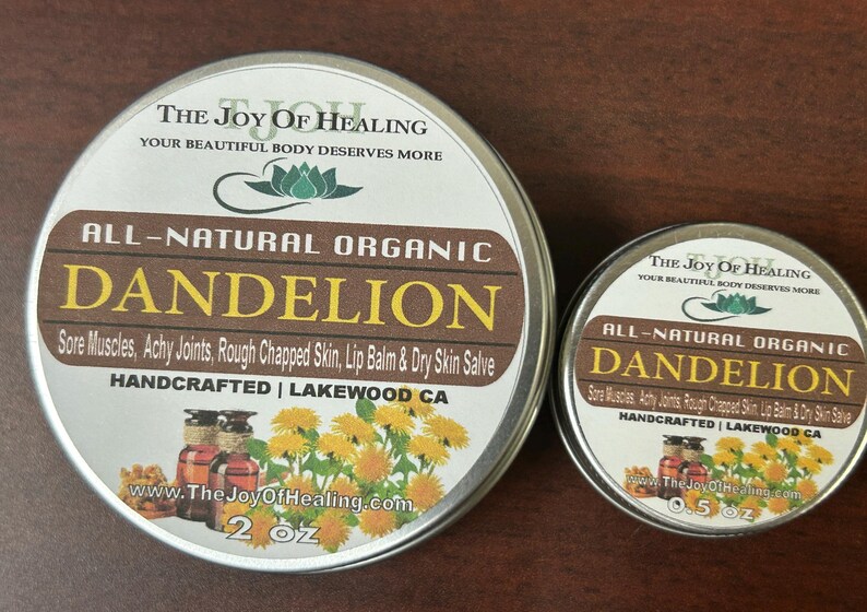 All-natural Organic Dandelion Herbal Salve - Handmade - Etsy