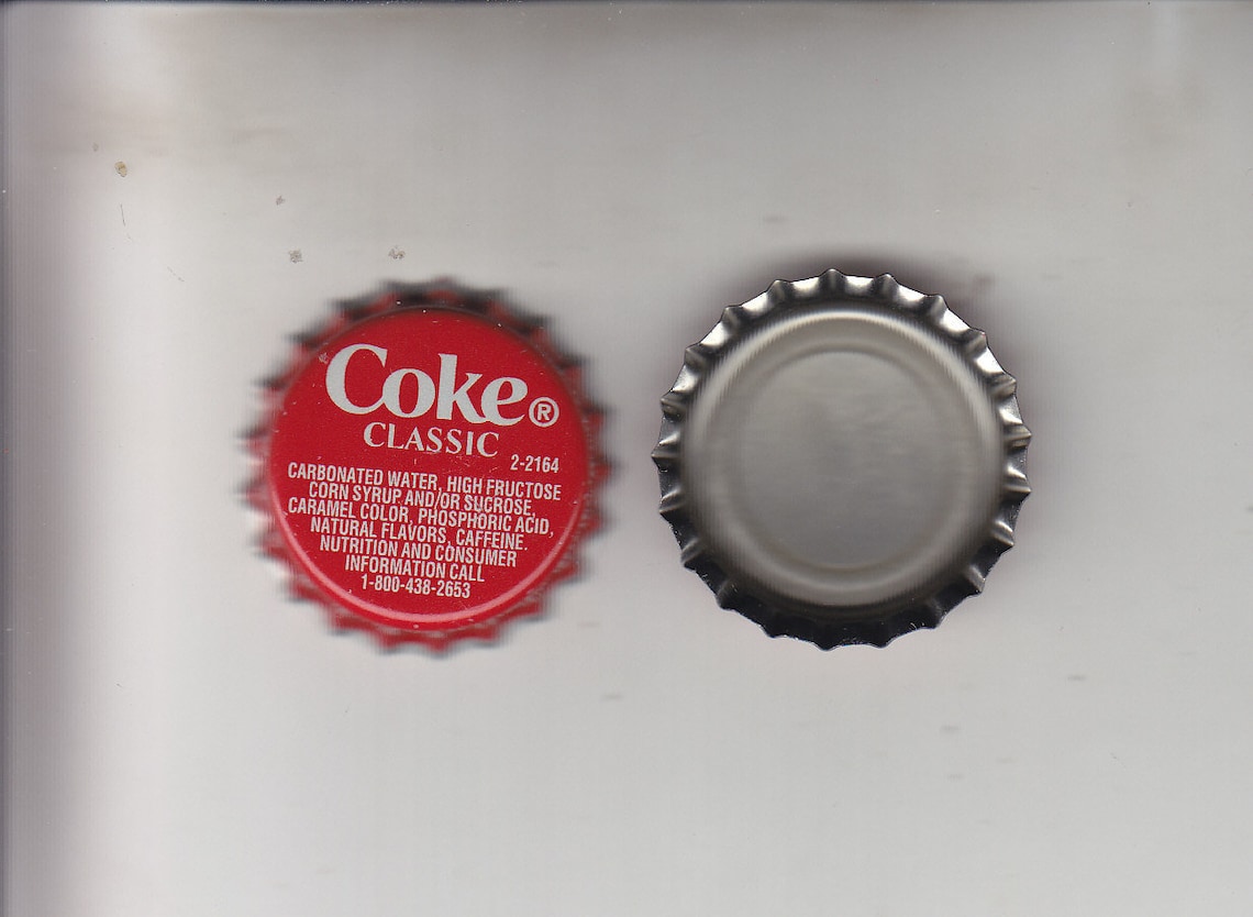 COKE CLASSIC BOTTLE Caps. 100 Pieces Nos Mint Unused - Etsy
