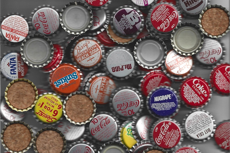 Assorted Bottle Caps 300 Pieces - Etsy
