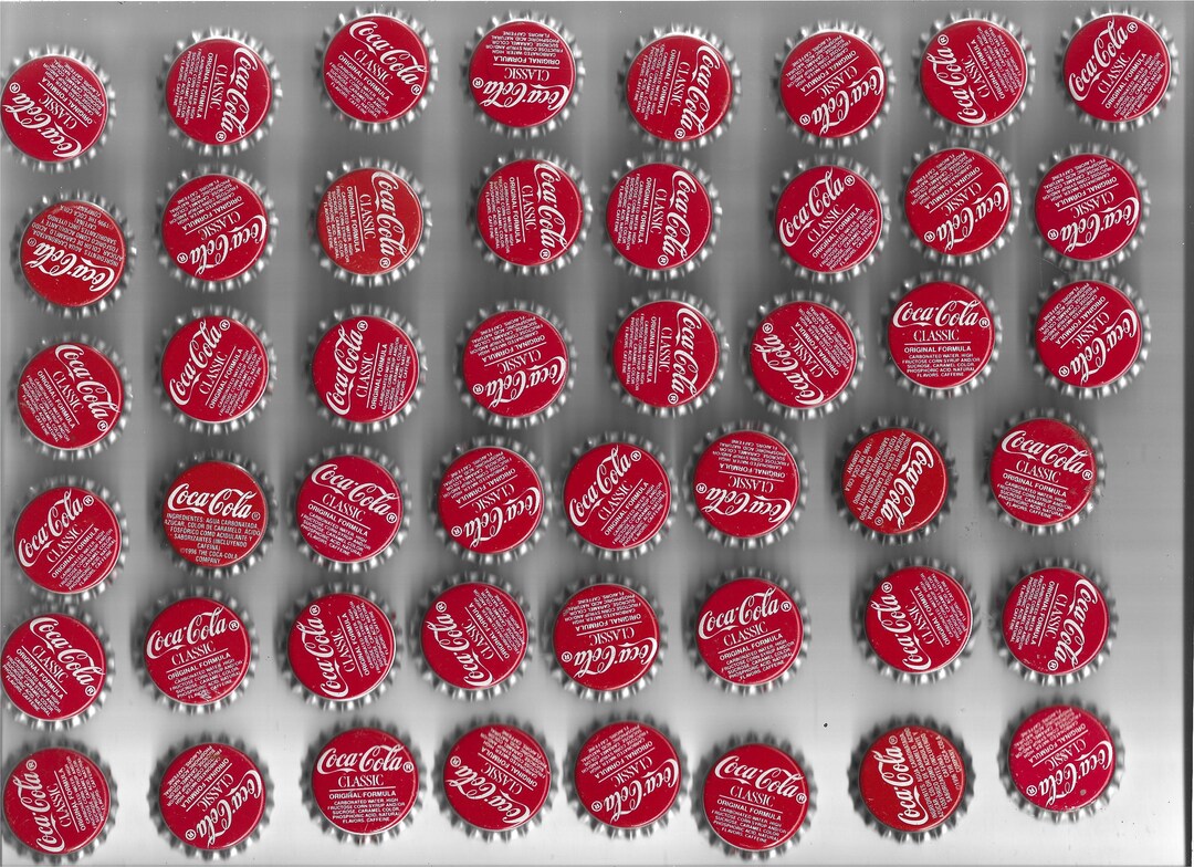 COCA-COLA Classic BOTTLE Caps. 100 Pieces Nos Mint Unused - Etsy