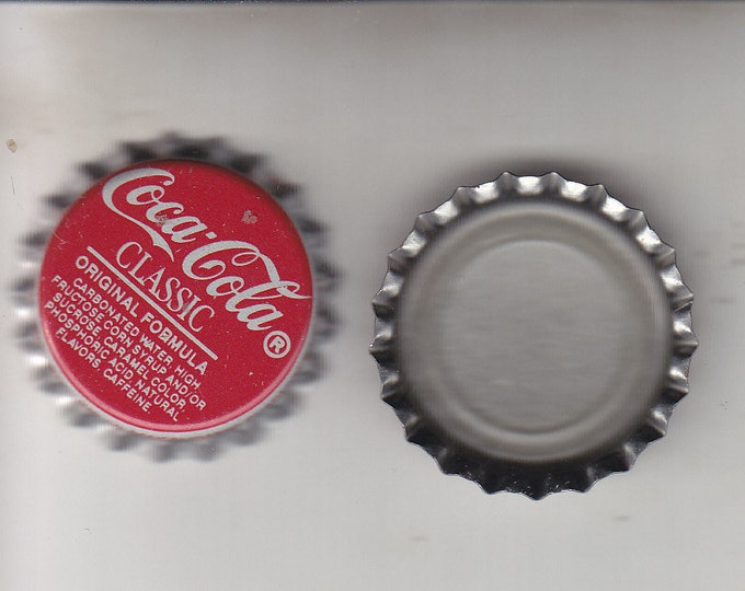 COCA-COLA Classic BOTTLE Caps. 100 Pieces Nos Mint Unused - Etsy