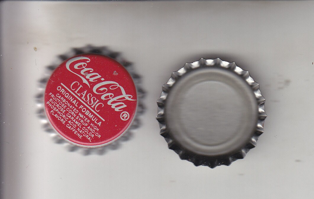 COCA-COLA Classic BOTTLE Caps. 100 Pieces Nos Mint Unused - Etsy