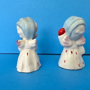 Vintage Japan Wee Little Angels Christmas Salt & Pepper Shakers Ceramic ...