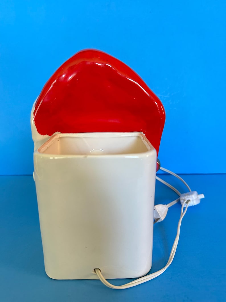 Vintage Relpo Samson Lighted Santa Face Christmas Japan Planter ...