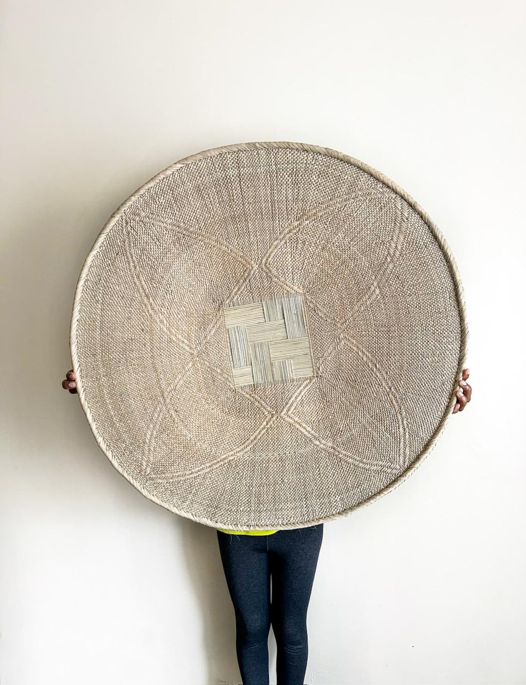 34 Inch Extra Large Wall Basket, Basket Wall Art, Neutral Wall Decor ...