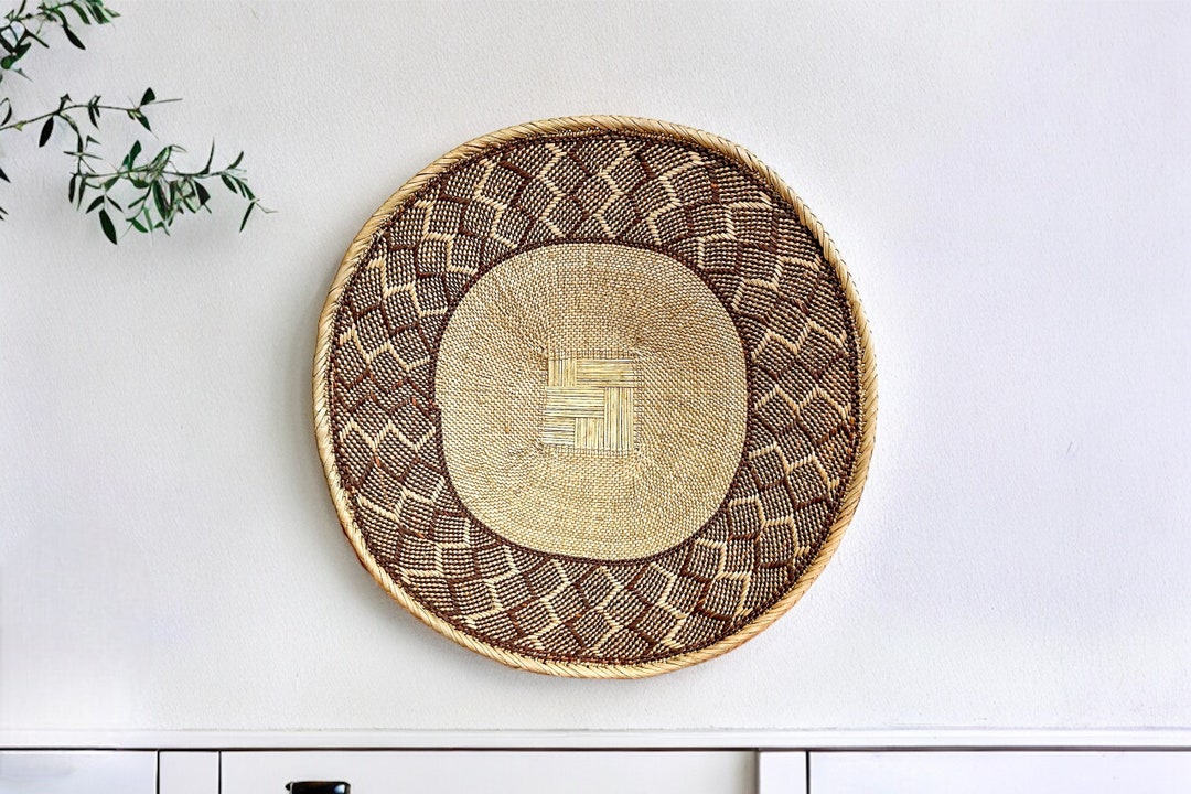 24'' Extra Large Wall Basket, Wall Decor Basket, Basket Wall Art ...