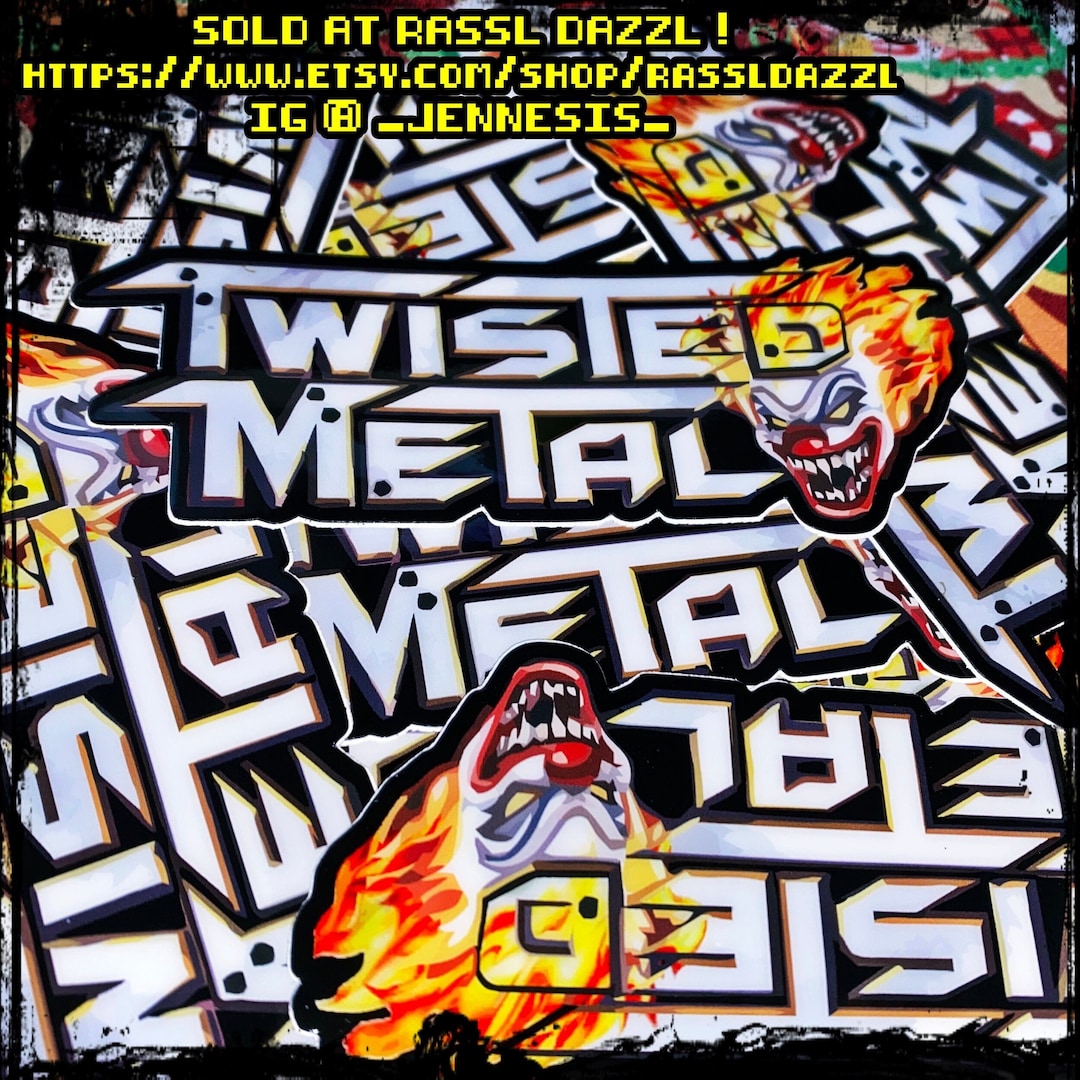 TWISTED METAL Logo Car Decal [long-lasting & Heavy Duty Material ...