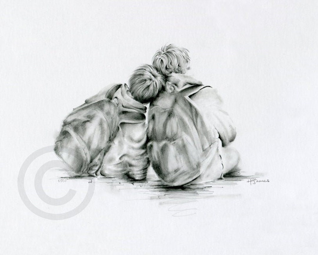 Pencil Drawings Friendship