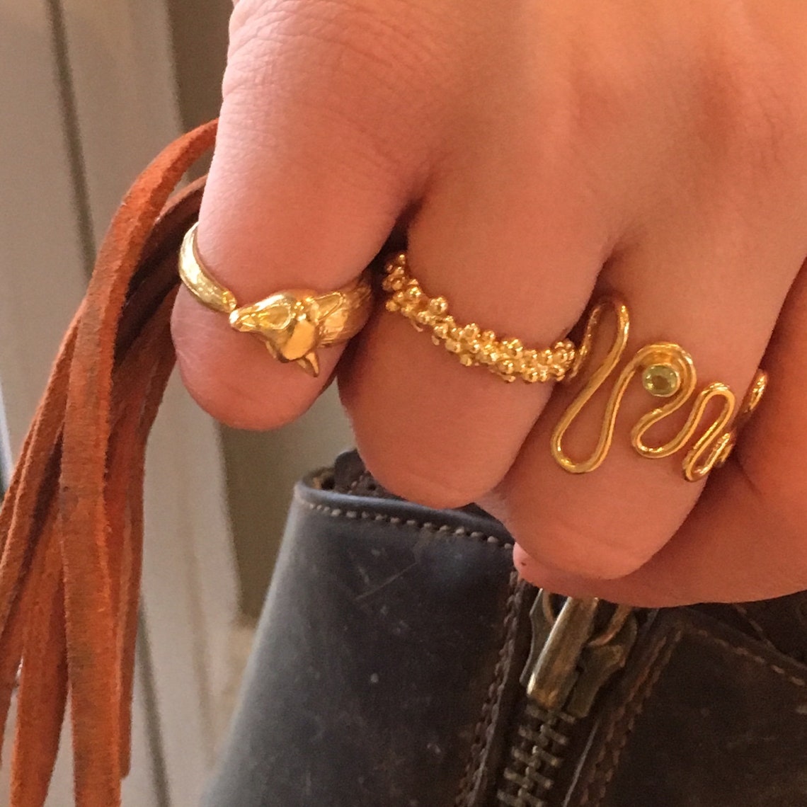 Sterling Silver Rings Wiggle Rings-sterling Silver - Etsy