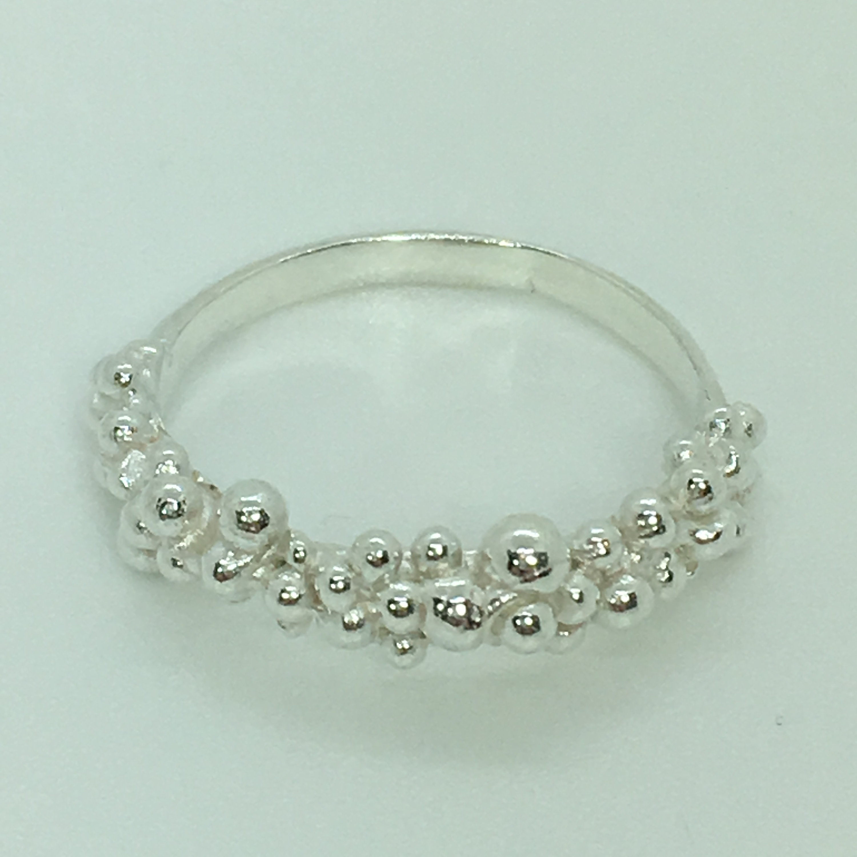 Silver Skinny Bubble Ring - Etsy UK