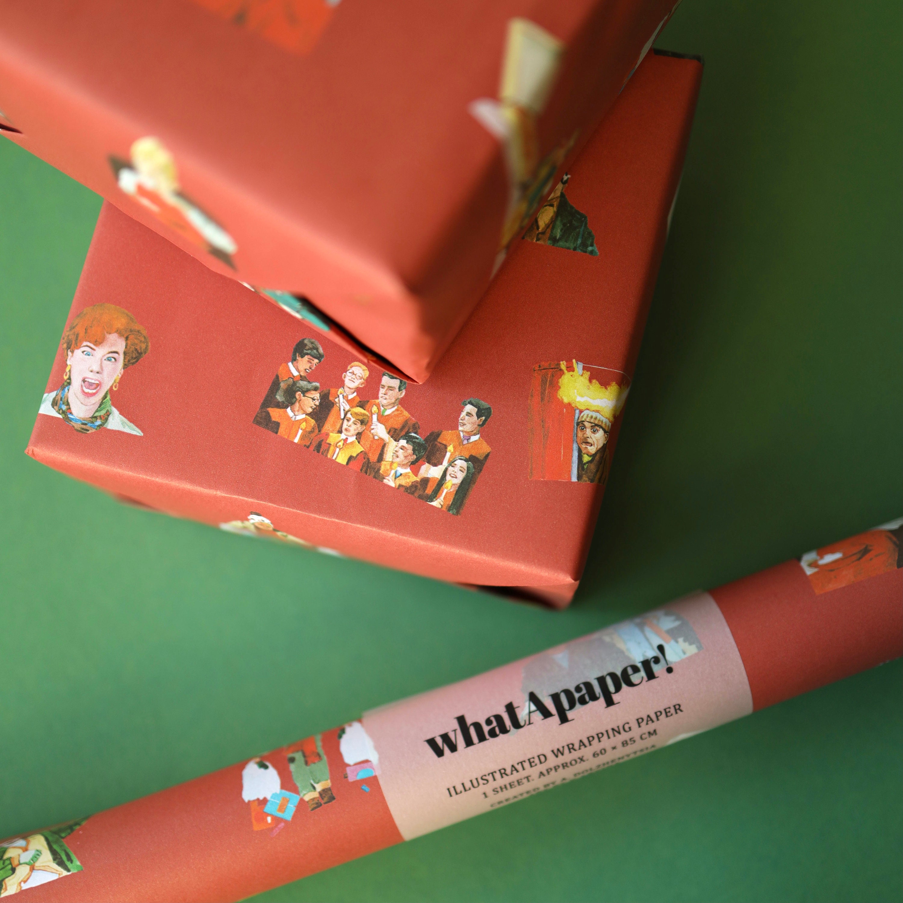 Whatapaper Illustrated Wrapping Paper Home Alone Handmade - Etsy