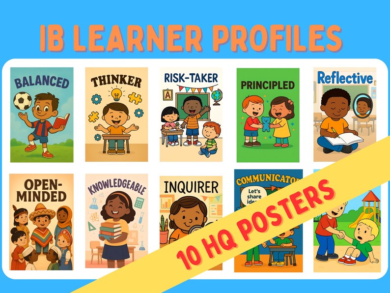 PYP Learner Profile Posters | IB Attribute Classroom Decor | Printable ...
