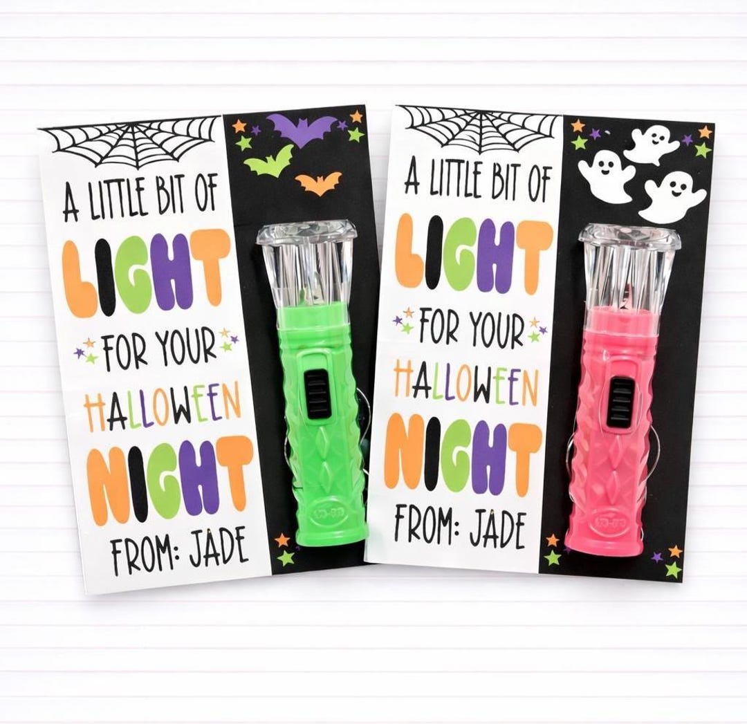 Halloween Mini Flashlight Party Favors – Trick or Treat Handouts - Boo ...