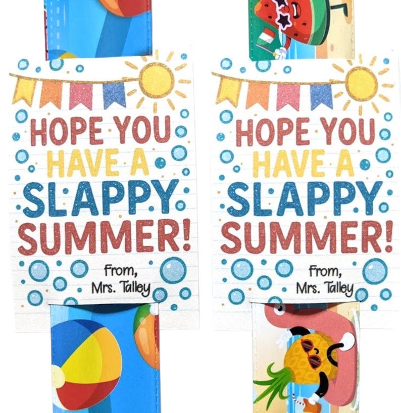End of School Slap Bracelet Favors – Last Day of School Favors ...