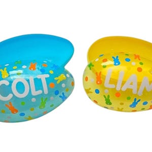 Personalized Large Fillable Easter Egg – Custom Name Easter Gift ...