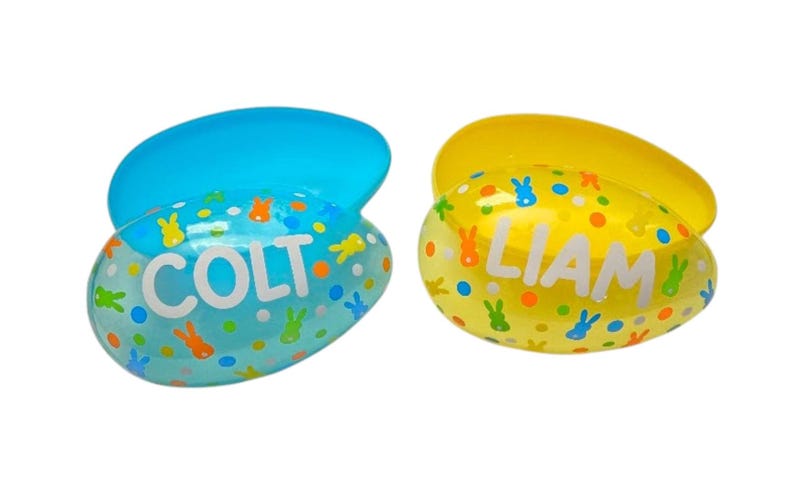 Personalized Large Fillable Easter Egg – Custom Name Easter Gift ...