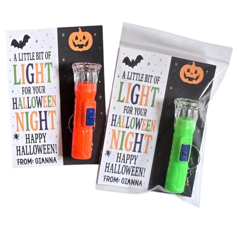 Halloween Mini Flashlight: Halloween Class Favors, Halloween Party ...