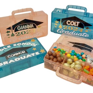 Personalized Graduation Snackle Container With Handle - Unique Gift ...