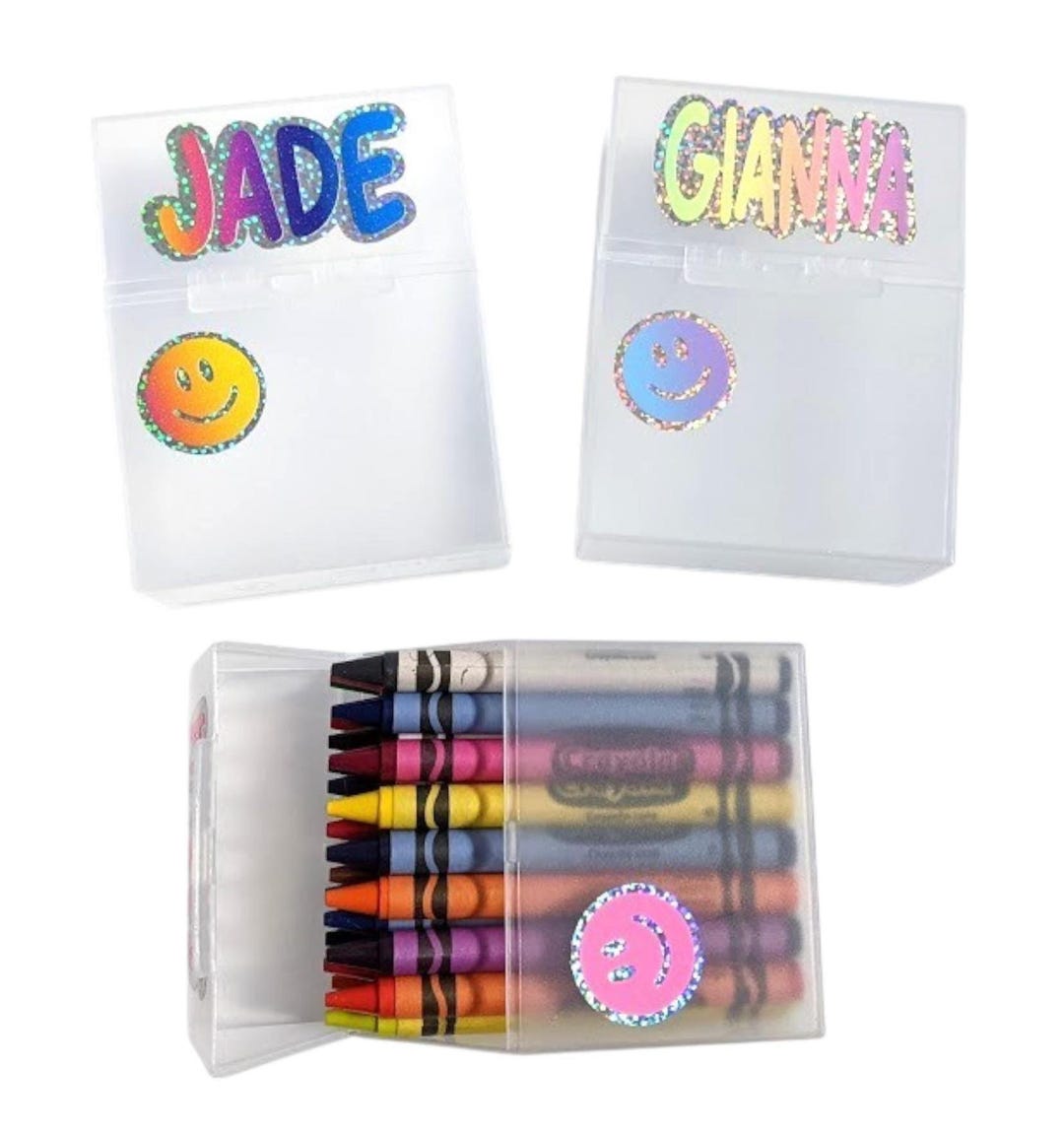 Custom School Crayon Box- Personalized Crayon Box - Back to School ...