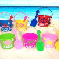 Personalized Gifts, Personalized Kids Beach Bucket, Gift Set, Summer ...