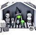 Spooky Haunted House, Wood Haunted House, Wood Peg Dolls, Halloween ...