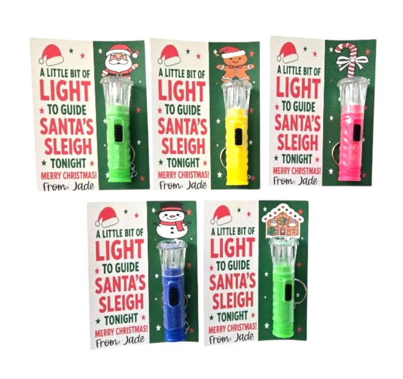 Christmas Mini Flashlights, Christmas Class Party Favors, Bulk ...